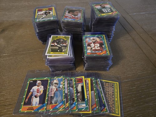 1986 Topps NFL Complete Set 1-396 + 1,000 Yard Club Set. Immaculate ...