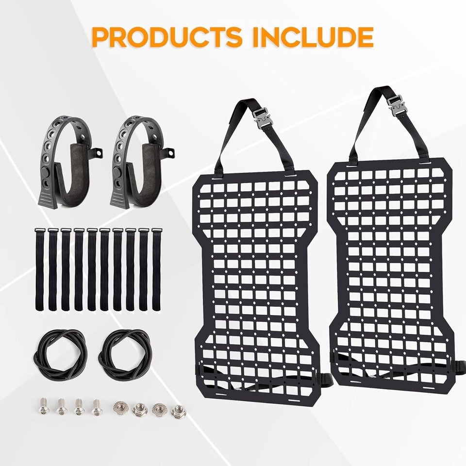 Molle Seat Back Organizer Molle Panel Gun Holder Gun Rack For Vehicles ...