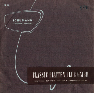 ARS MP-112 SCHUMANN Symphony 3 SWAROWSKY American Recording Society MP ...