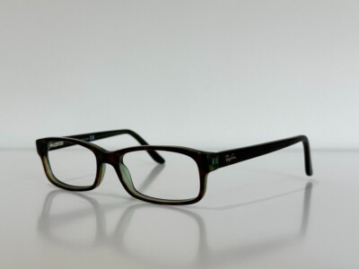 Ray Ban RB 5187 2445 Square Havana Brown Eyeglasses Optical Frame 52-16 ...