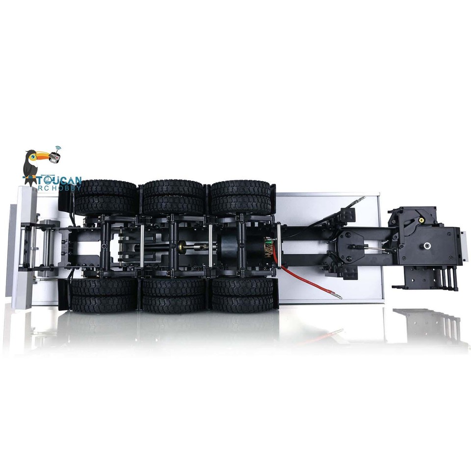 TOUCANRC 1/14 RC Tipper 3Axles Mechanism Dump Lorry Tractor Trailer KIT ...
