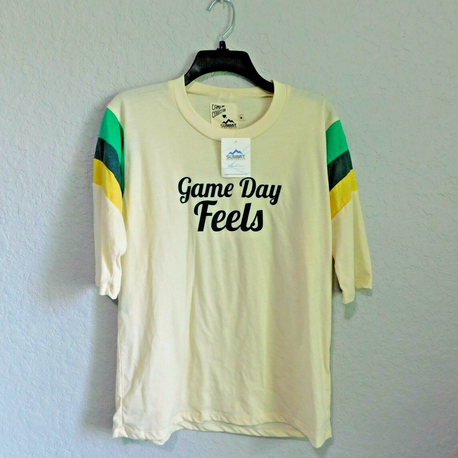 Notre Dame Women's Half Sleeve Eddie Tee Game Day Feels T-Shirt Size M ...