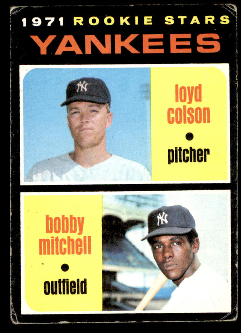 1971 Topps #111 Yankee Rookies Loyd Colson / Bobby Mitchell | eBay