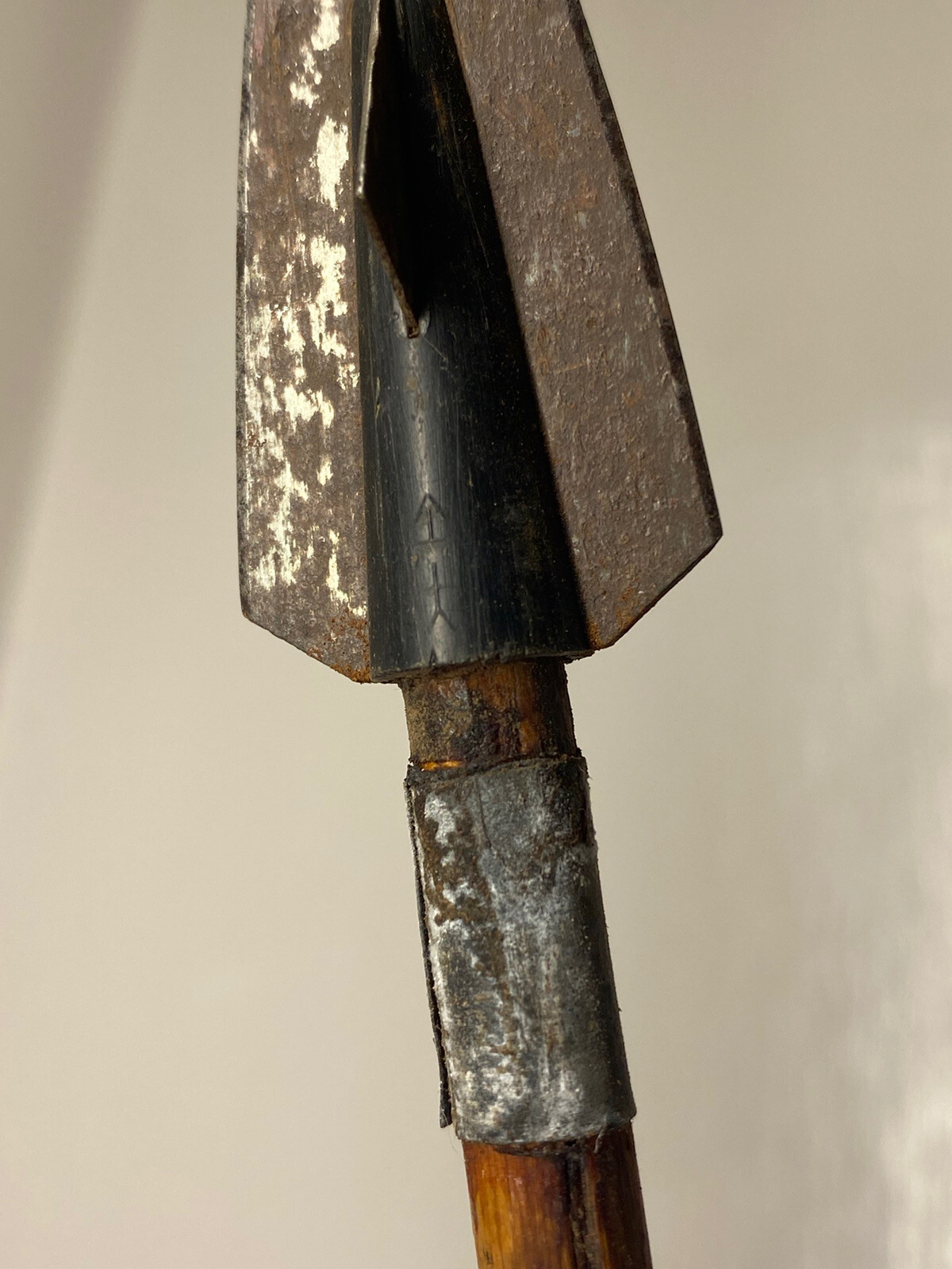 Vintage Glue On Broadhead & Arrow Ben Pearson #794 4-Blade Spring Steel ...