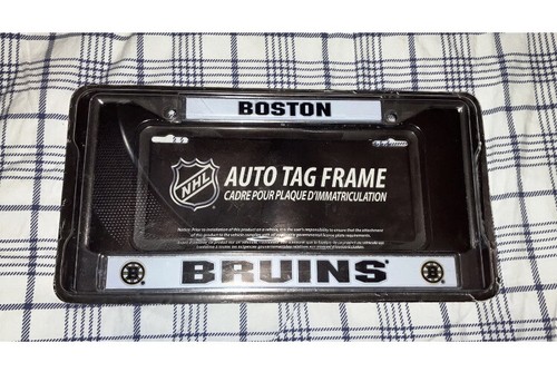 New Rico NHL Boston Bruins Standard Chrome License Plate Frame - Opened ...
