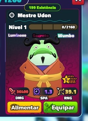 SPONGEBOB TOWER DEFENSE SW 5 STARS MASTER UDON | eBay