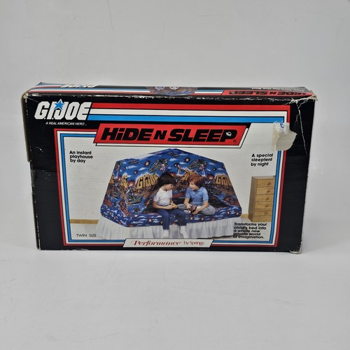 Vintage GI JOE Hide N Sleep Bed Tent Twin Size Complete Box (Read ...