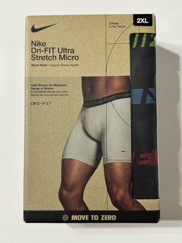Nike Men's Ultra Stretch Micro Boxer Brief 3 Pack Size XXL 6" Inseam ...