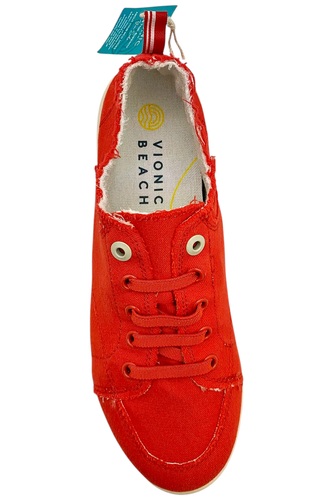 Vionic Beach Washable Canvas Casual Sneakers Pismo Red | eBay