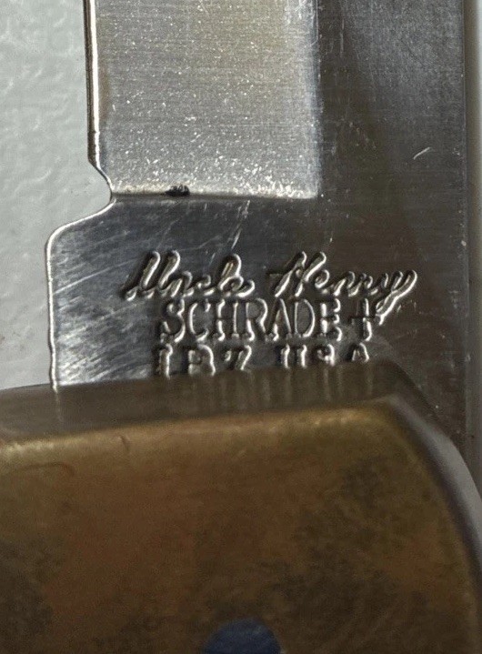 Vintage Schrade Uncle Henry LB7 USA Folding Lockback Knife + Leather ...