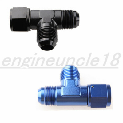 AN4 AN6 AN8 AN10 AN12 Female To Male Swivel On Run Tee Fitting Adaptor ...