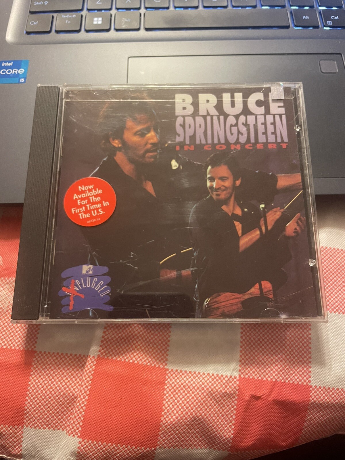 BRUCE SPRINGSTEEN IN CONCERT MTV Unplugged CD Hype Sticker 74646873021 ...