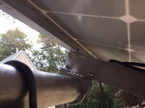 Solar panel universal post mount kit with 44" rails. Holds panel up to ...