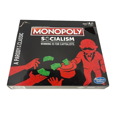 Tears*/Rips* Hasbro Monopoly Socialism Parody Board Game DISCONTINUED ...