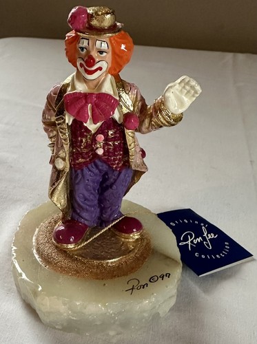 1997 Ron Lee Clown Waving "Hey There" Sculpture Figure Pre-owned | eBay