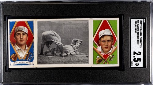 HARRY LORD/RUBE OLDRING 1912 T202 Hassan Triple Folders SGC 2.5 ...