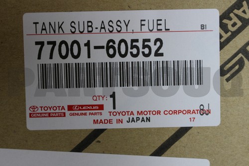 Genuine Toyota 7700160552 Fuel Tank Assy 77001-60552 | OE