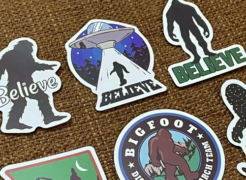 BIGFOOT Sasquatch Stickers Lot of 6 Matte Finish 2-3 inches BELIEVE ...