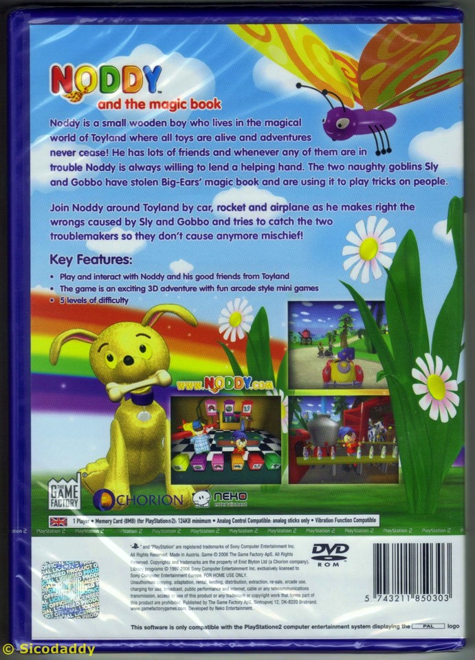 PS2 Noddy and The Magic Book (2006), UK Pal, Brand New & Sony Factory ...