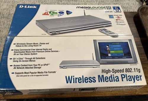 D-Link Media Lounge Digital Wireless Media Player DSM-320 Silver | eBay