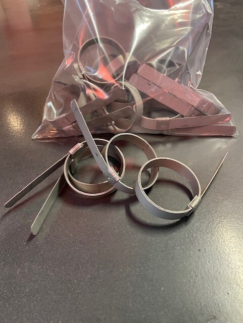 Fast Lok Galvanized Steel Preformed Hose Clamp Model F10 2-1/2" x 5/8 ...