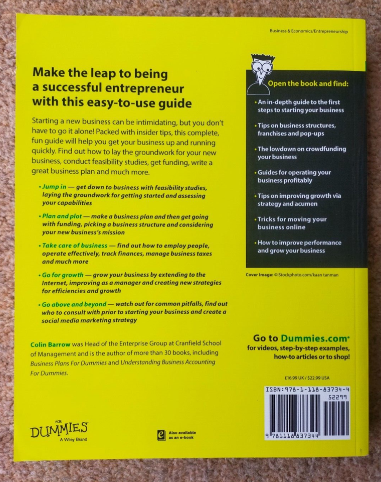 Starting A Business For Dummies - 4th Edition - Softback | eBay