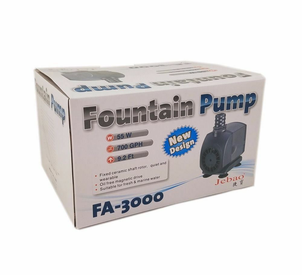 Jebao FA-3000 720GPH Submersible Fountain Pump Powerhead Hydroponic | eBay