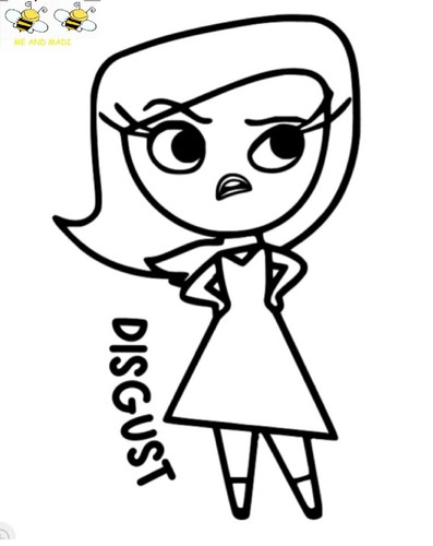 BRAND NEW INSIDE OUT 2 MOVIE DISGUST CHARACTER IRON ON DECAL 2 | eBay