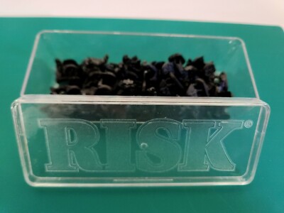 1993 Risk Board Game Replacement pieces BLACK Army Miniatures Set In ...