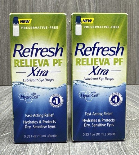 LOT OF 4 MIX Refresh RELIEVA PF XTRA/ Relieva for Contacts/ Optive ...
