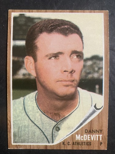 1962 Topps Baseball Danny McDevitt Kansas City Athletics Card #493 | eBay