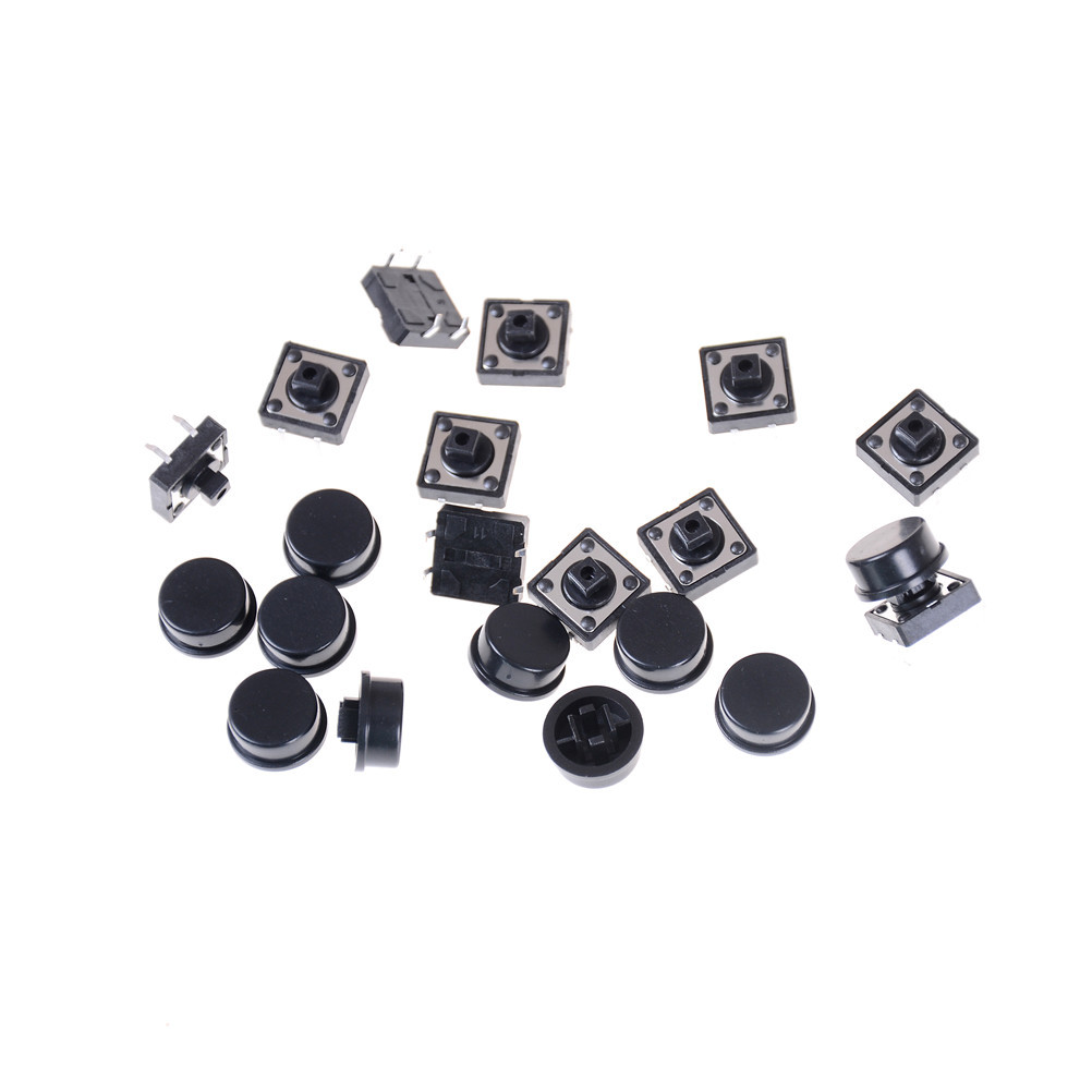 10pcs Momentary Tact Tactile Push Button Switch 12x12x12mm 4 Pin ...