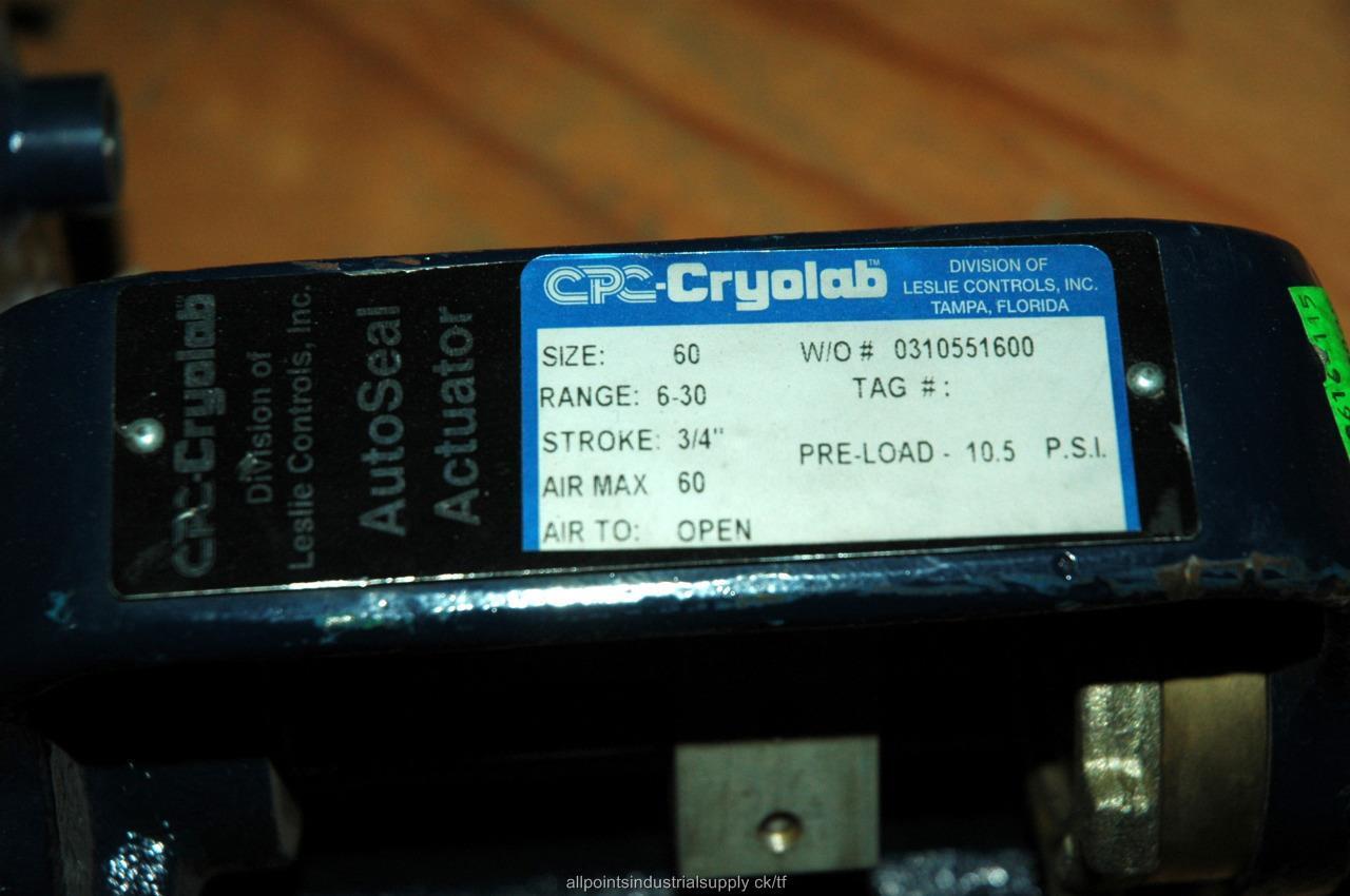 CPC Cryolab Size 60 Diaphragm Valve Pneumatic Actuator | eBay