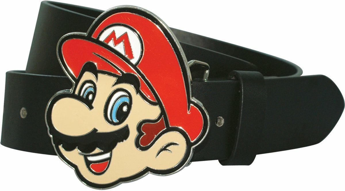 SUPER MARIO BELT & BUCKLE Large 36-42 inches Officially Licensed ...