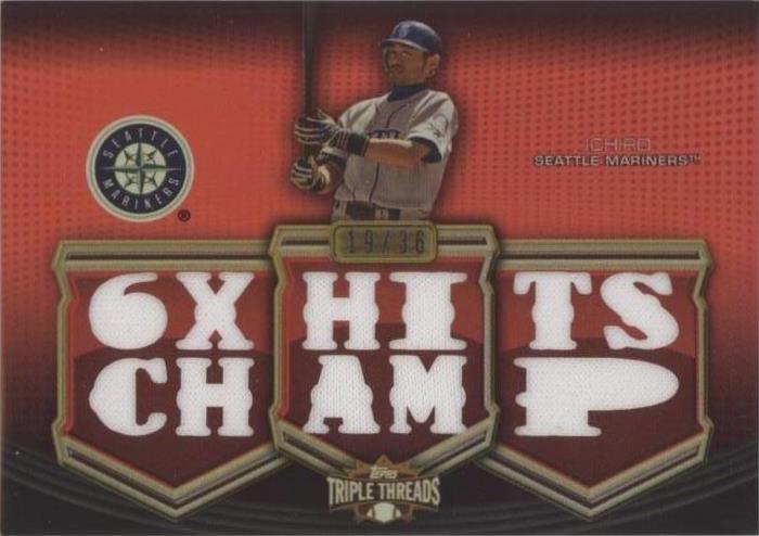 2010 Topps Triple Threads - Relics #TTR-7 Ichiro Suzuki /36 (MEM) for ...