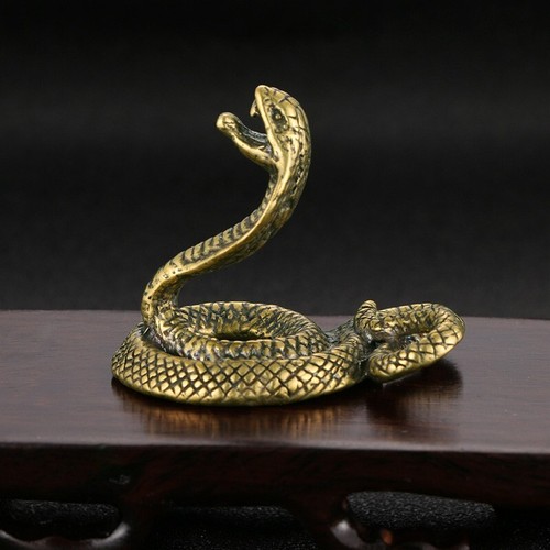 Solid Brass Snake Figurine Small Snake Statue Home Ornament Animal ...