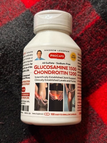 Andrew Lessman Glucosamine 1500 & Chondroitin 1200 100 Capsules Exp. 09 ...