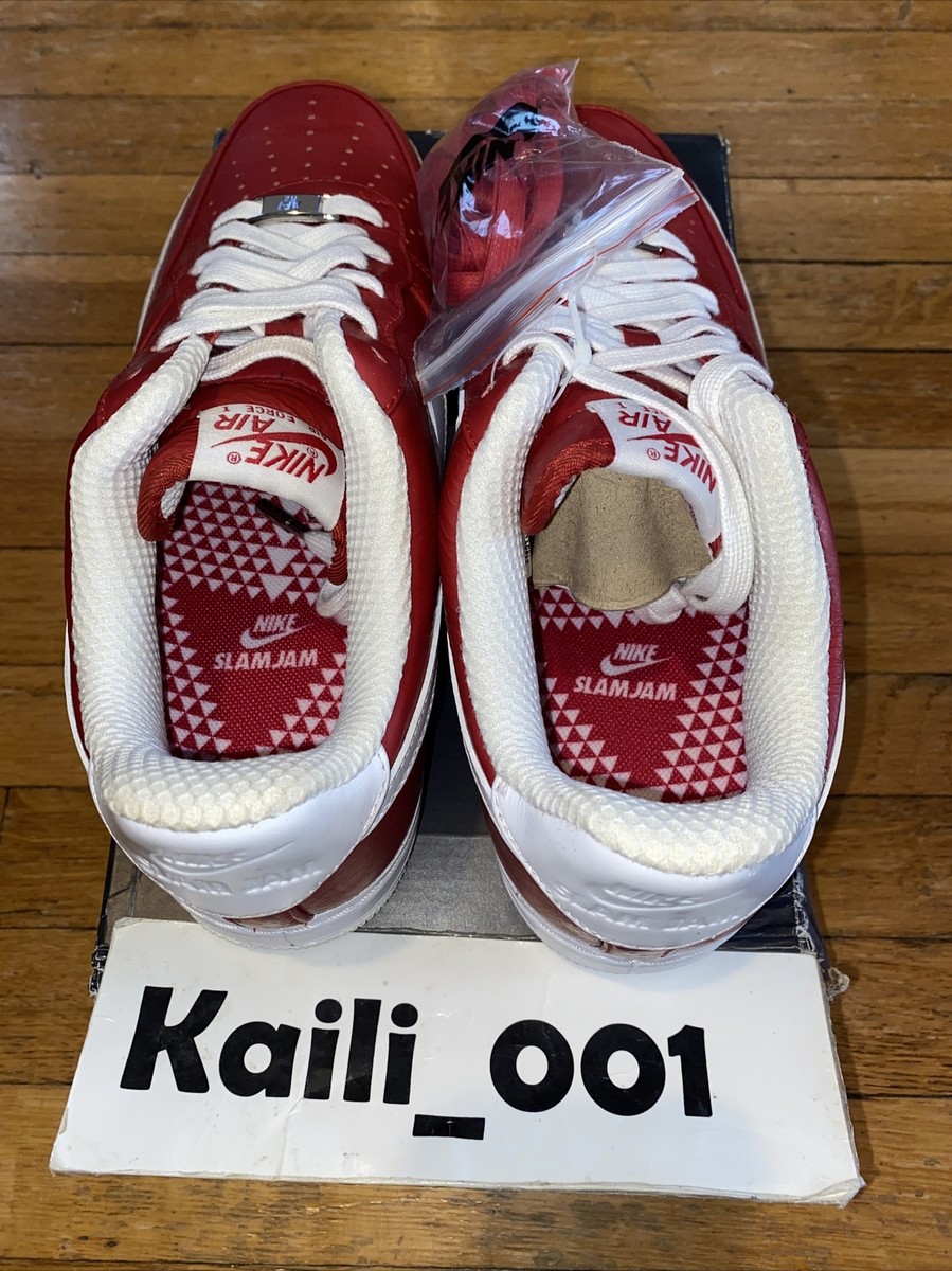 Nike Air Force 1 Low Supreme I/O Slam Jam RED Linen Taiwan Nike Air Force 1 Low Supreme I/O Slam Jam RED Linen Taiwan