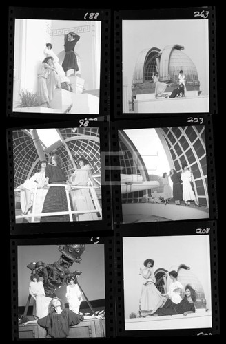 Sexy Fashion Models Griffith Observatory Harry Langdon Negative w ...