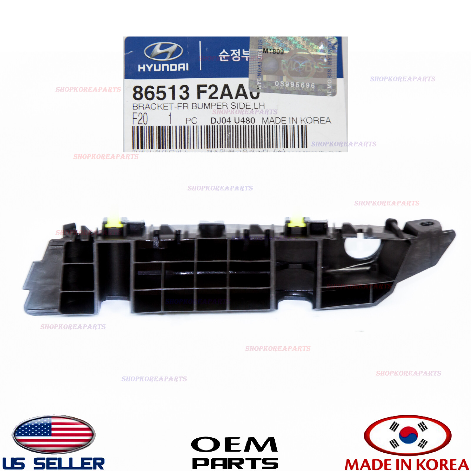 Genuine Bracket Front Bumper LEFT Driver Side OEM Hyundai Elantra Sedan ...
