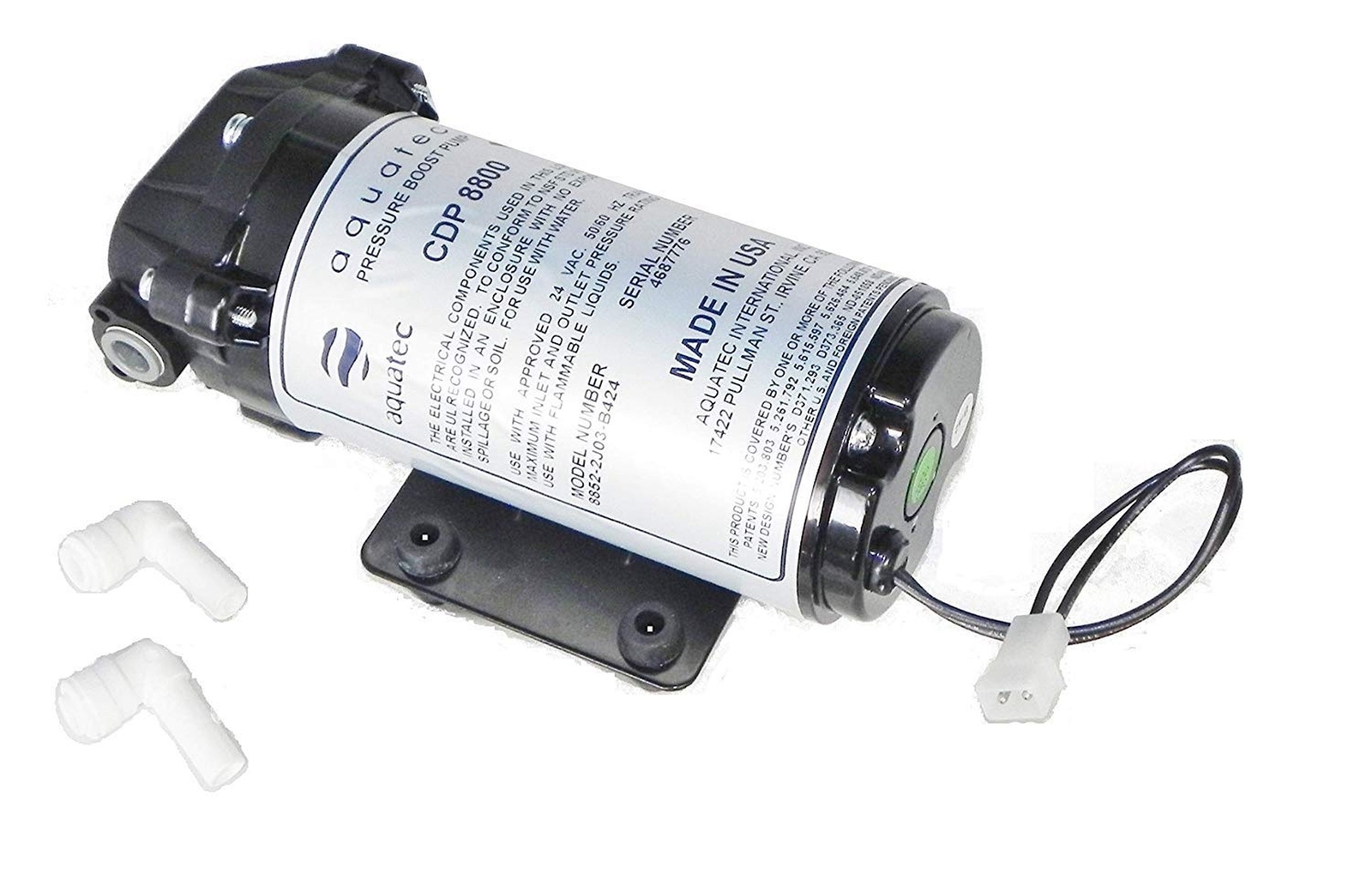 Aquatec CDP 8800 high flow Pressure boost pump 8852-2J03-B423 100GPD ...