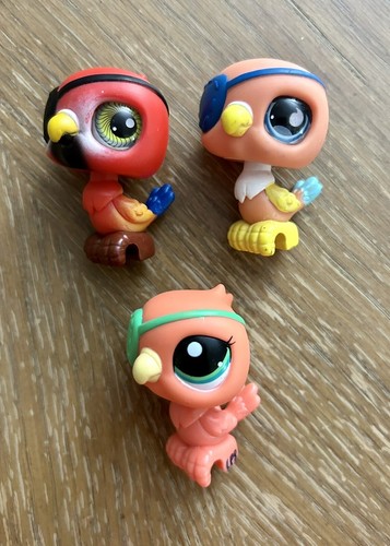 Littlest Pet Shop LPS Authentic Parrot Birds #331 #882 #2599 | eBay