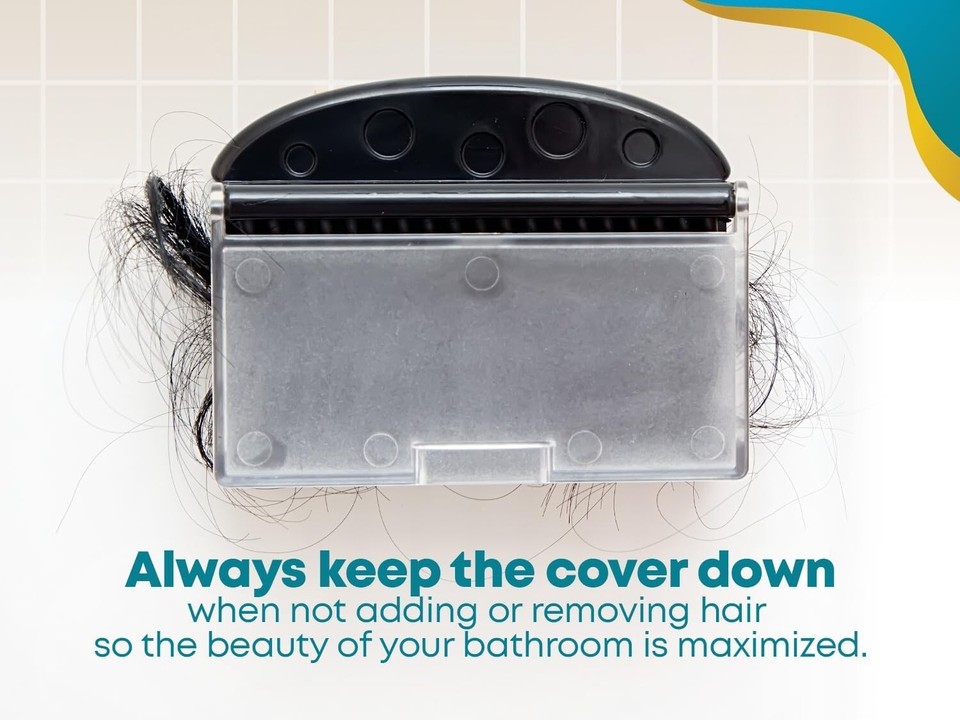 HairShroom - Reusable Shower & Bathtub Wall Hair Catcher Hair Grabber ...