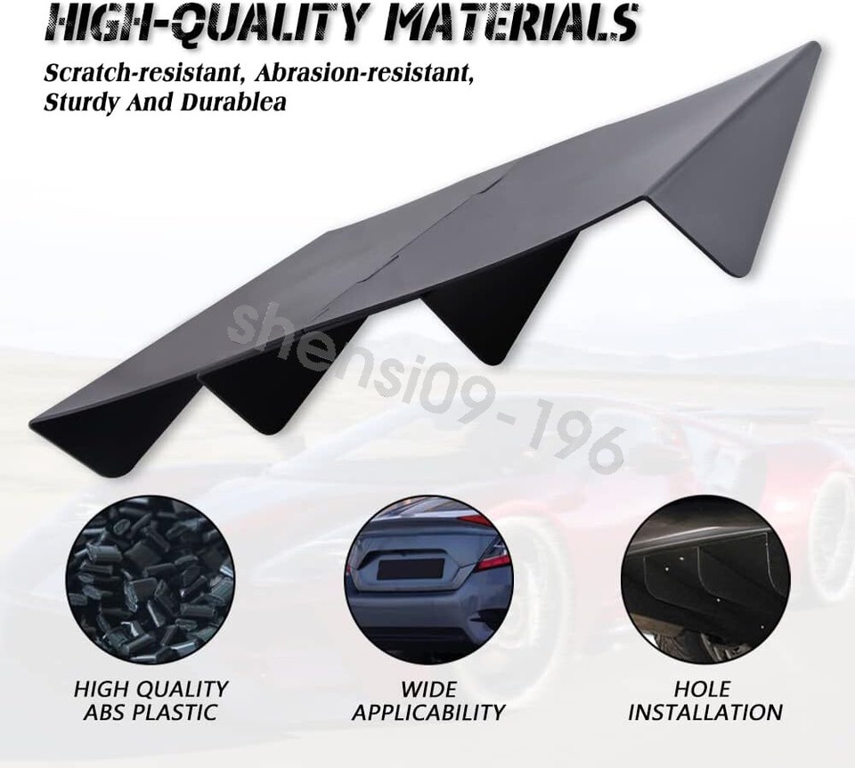 1991-1999 Mitsubishi 3000GT Rear Diffuser Bumper 4 Fins Spoiler 22"x20 ...