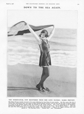 MARIE Prevost Silent Movie Star - Vintage Print 1926 | eBay