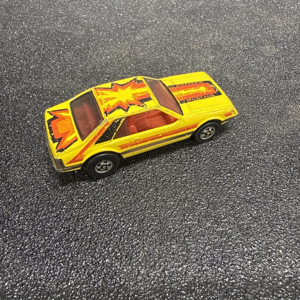 Hot Wheels Blackwall 1979 Turbo Mustang Yellow Fox Body | eBay