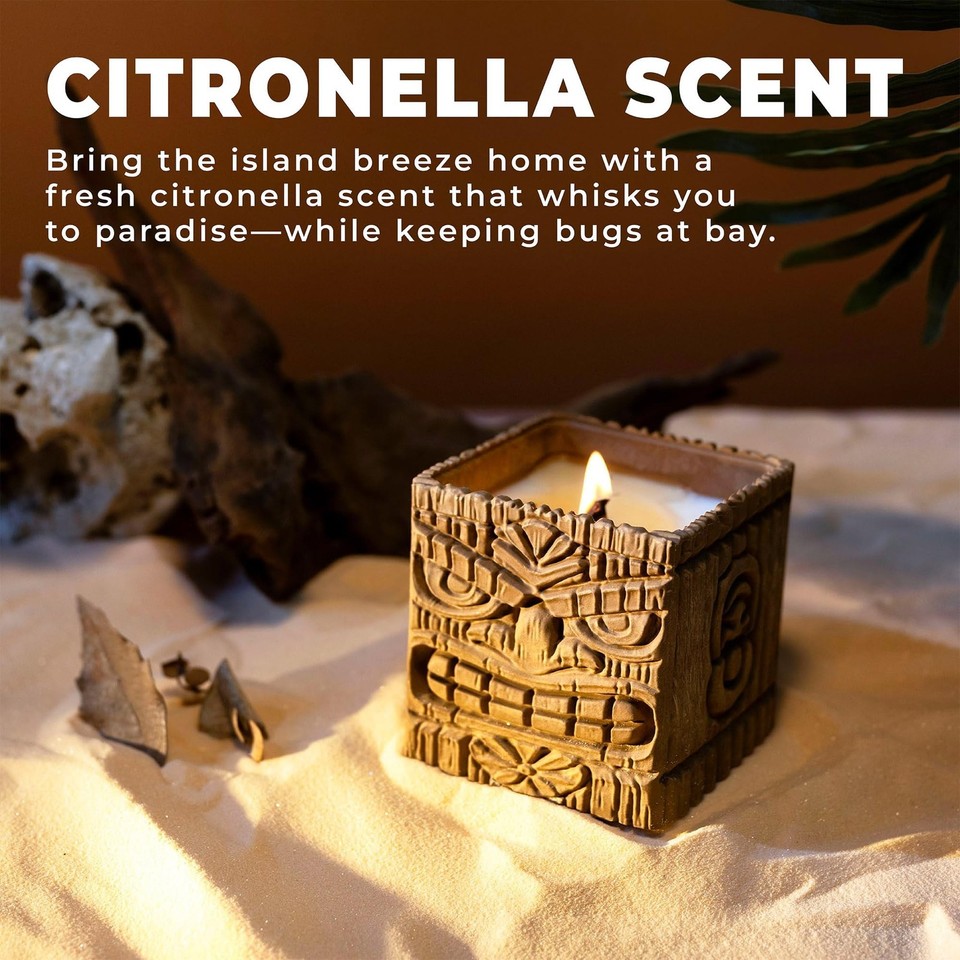 Mana Mood Citronella Torch – Outdoor Patio & Backyard Table Top Torches ...