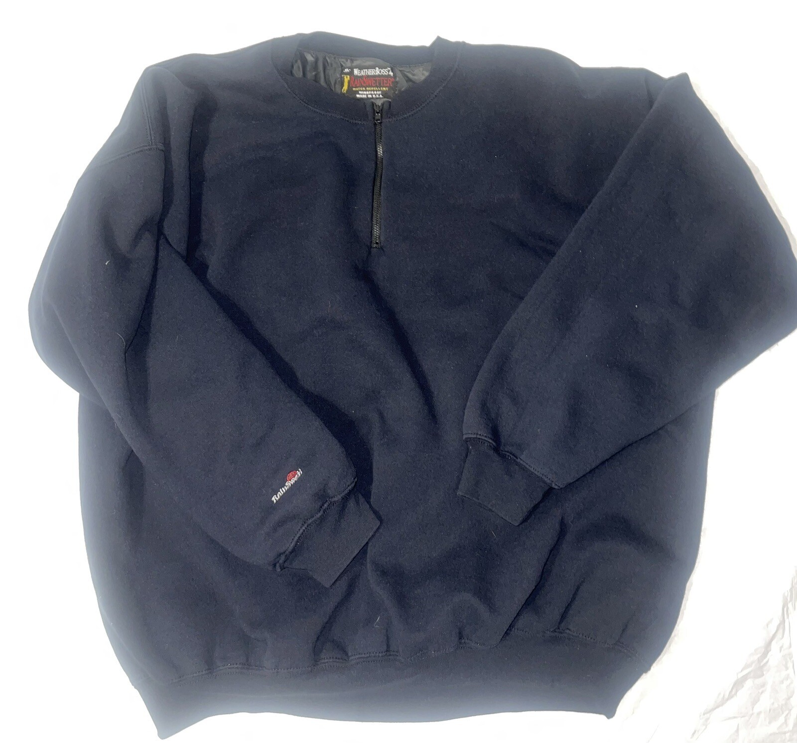 Vintage Golf Men’s Weather Boss Rain Swetter 1/4 Zip Pullover XL | eBay