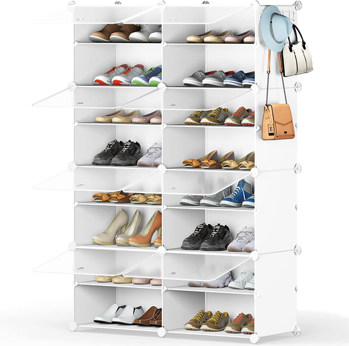 HOMIDEC Shoe Storage, 8-Tier Shoe Rack Organizer for Closet 32 Pair ...