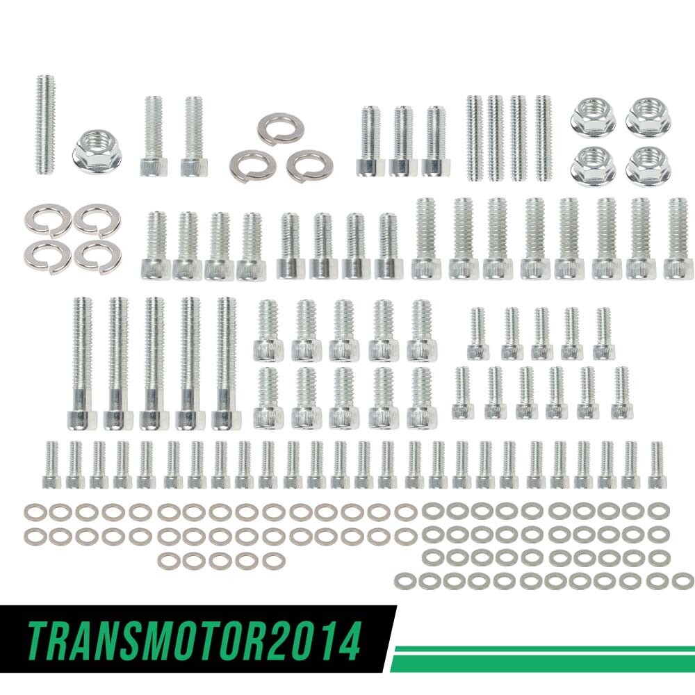 SMALL BLOCK STAINLESS STEEL ENGINE BOLT FIT FOR CHEVY 283 305 327 350 ...